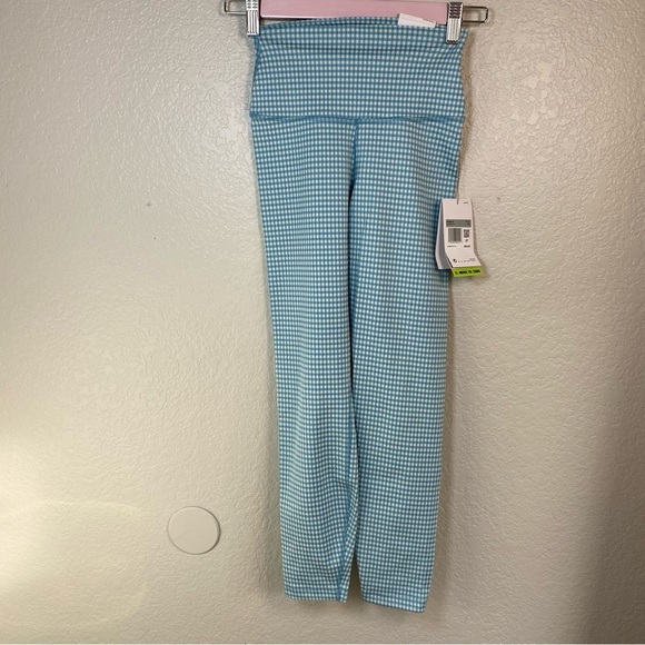Nike | Pants & Jumpsuits | Nike Yoga Checkered Blue And White Training ...
